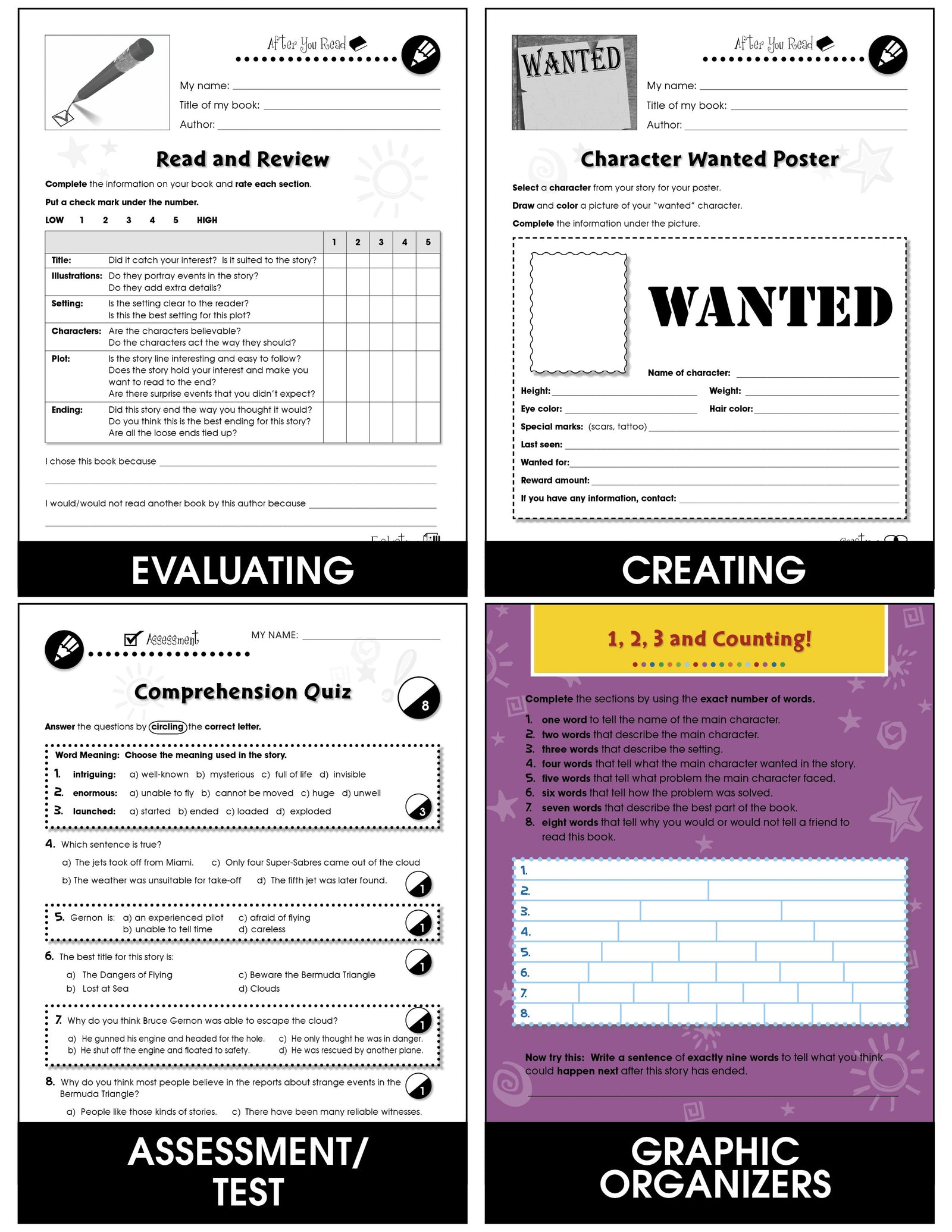 Reading Response Forms - Grades 5-6 – CLASSROOM COMPLETE PRESS