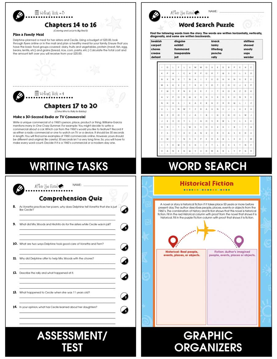One Crazy Summer (Novel Study Guide) – CLASSROOM COMPLETE PRESS