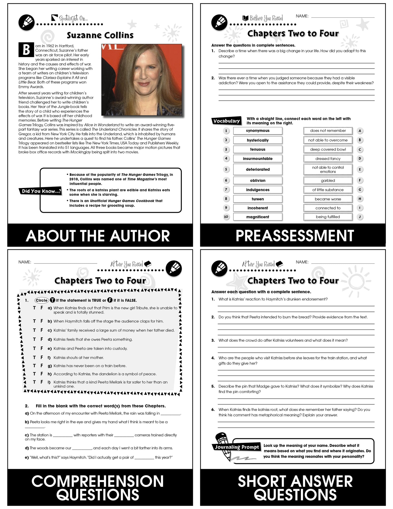 The Hunger Games (Novel Study Guide) – CLASSROOM COMPLETE PRESS