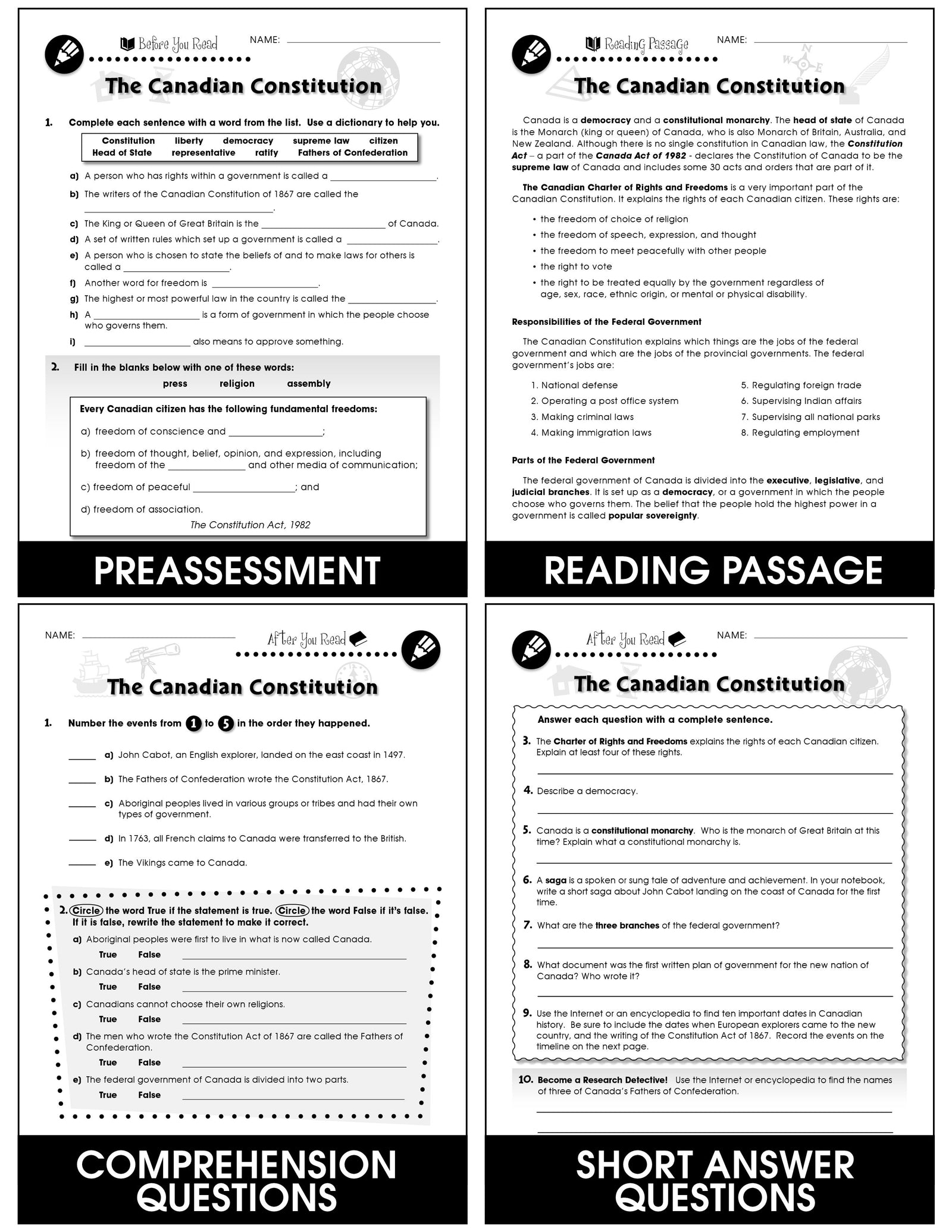 Canadian Government – CLASSROOM COMPLETE PRESS