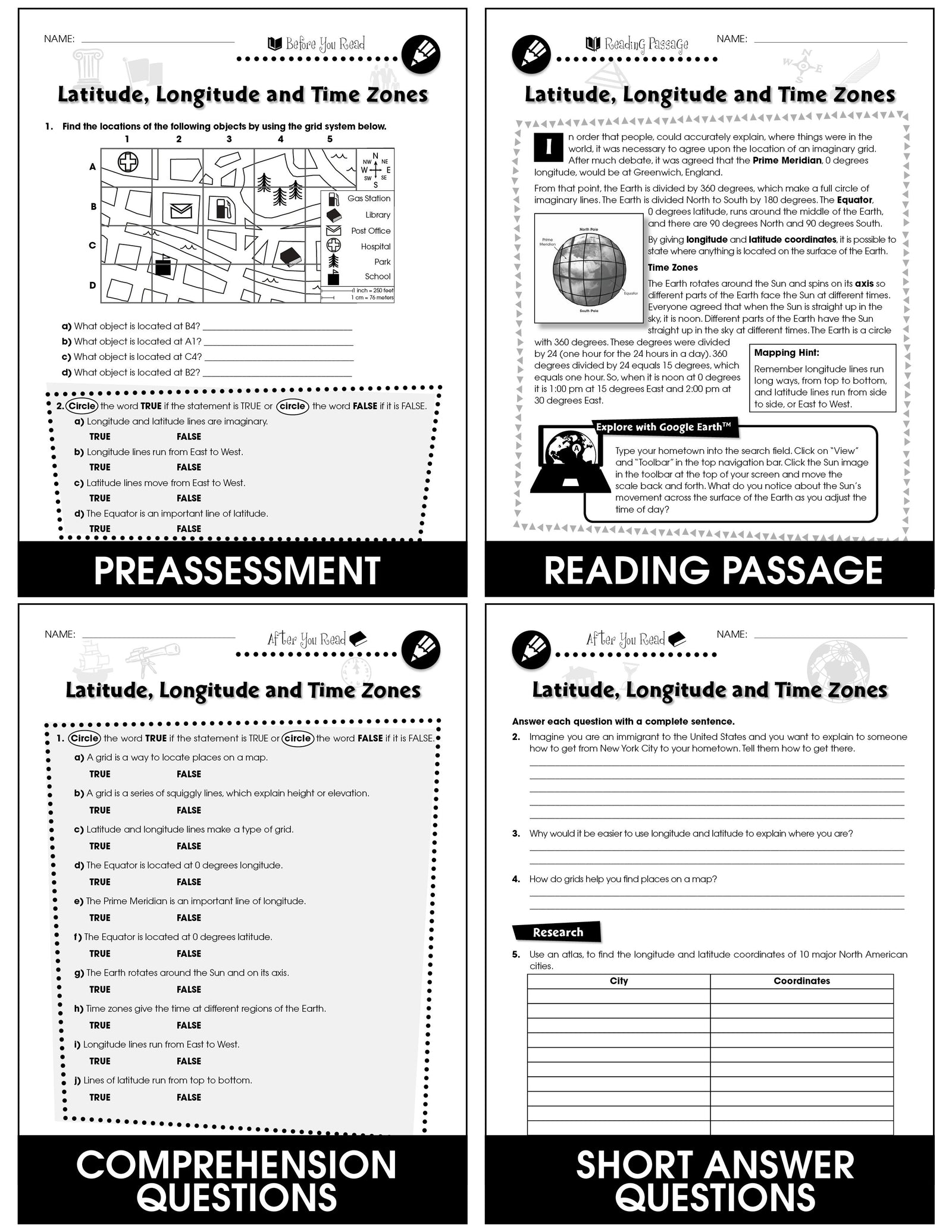 Mapping Skills with Google Earth - Grades 3-5 – CLASSROOM COMPLETE PRESS