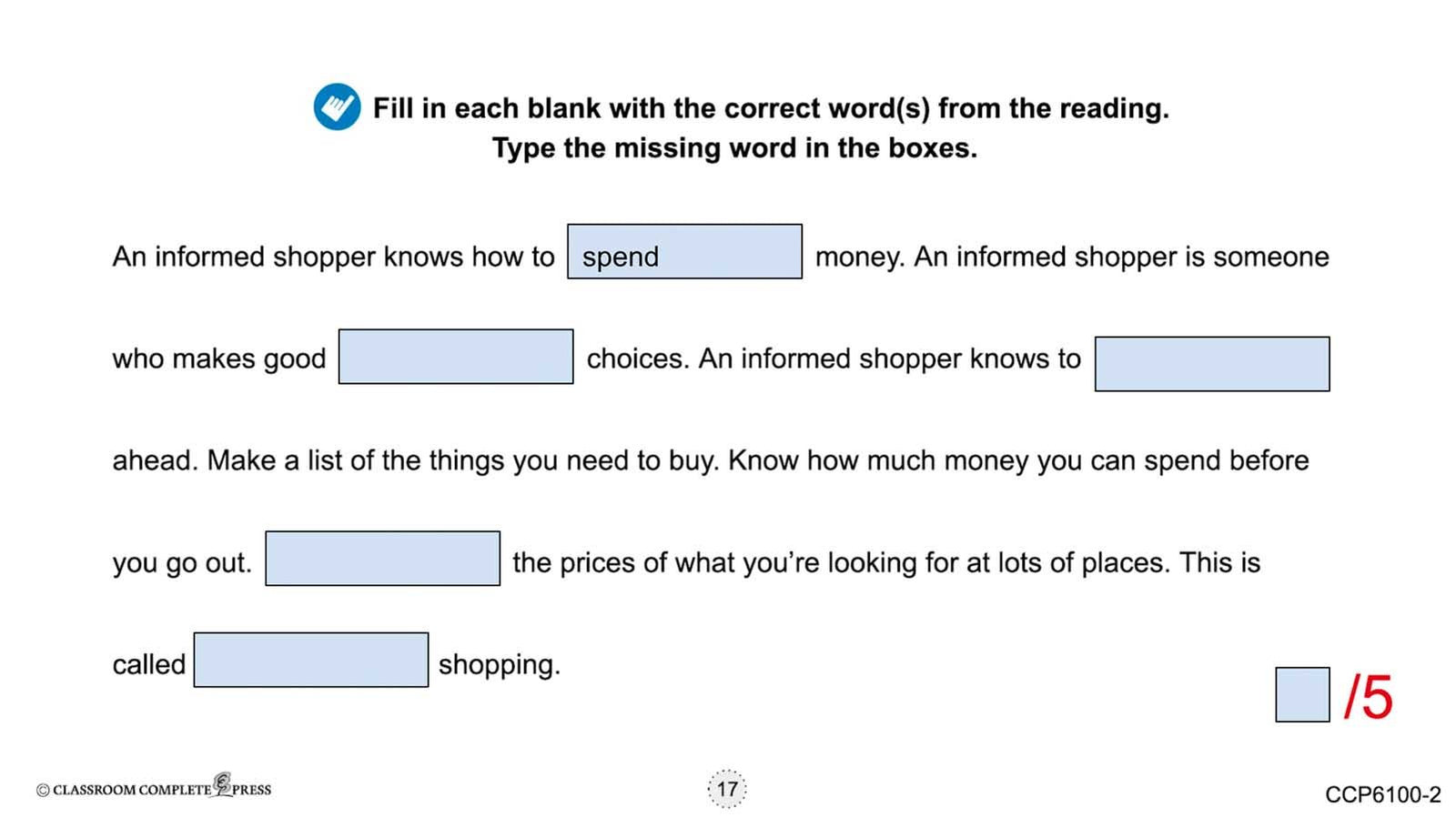 Daily Marketplace Skills: Buying of Goods & Services - Google Slides ...
