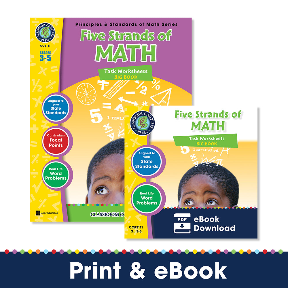 Five Strands of Math - Grades 3-5 - Tasks Big Book – CLASSROOM COMPLETE ...