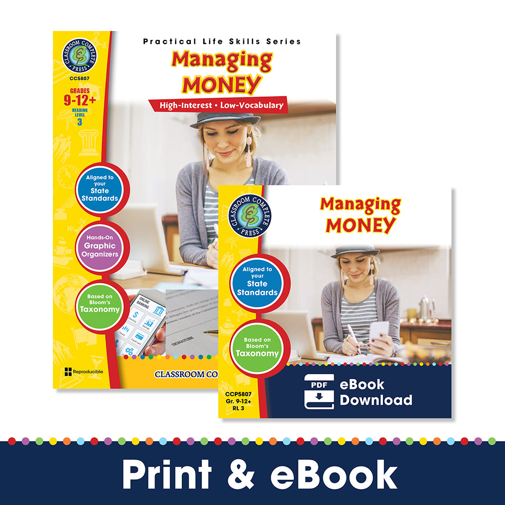Practical Life Skills - Managing Money – CLASSROOM COMPLETE PRESS