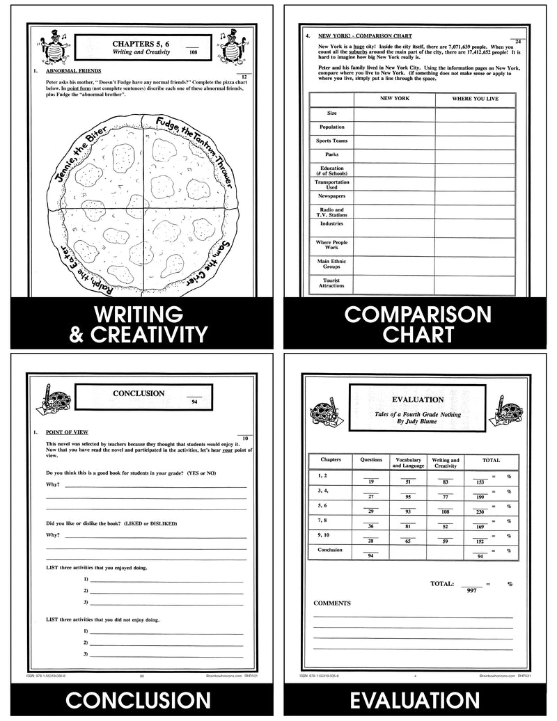 Tales Of A Fourth Grade Nothing Novel Study CLASSROOM COMPLETE PRESS Tales Of A Fourth Grade Nothing Novel Study CLASSROOM COMPLETE PRESS