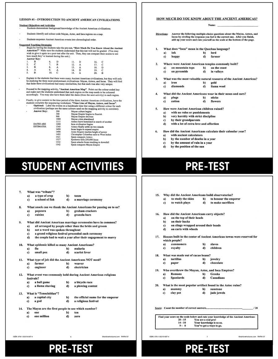 Ancient Maya, Aztecs & Incas - CHAPTER SLICE – CLASSROOM COMPLETE PRESS