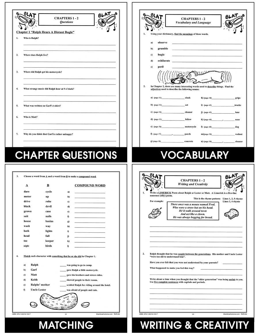 Runaway Ralph (Novel Study) - CHAPTER SLICE – CLASSROOM COMPLETE PRESS